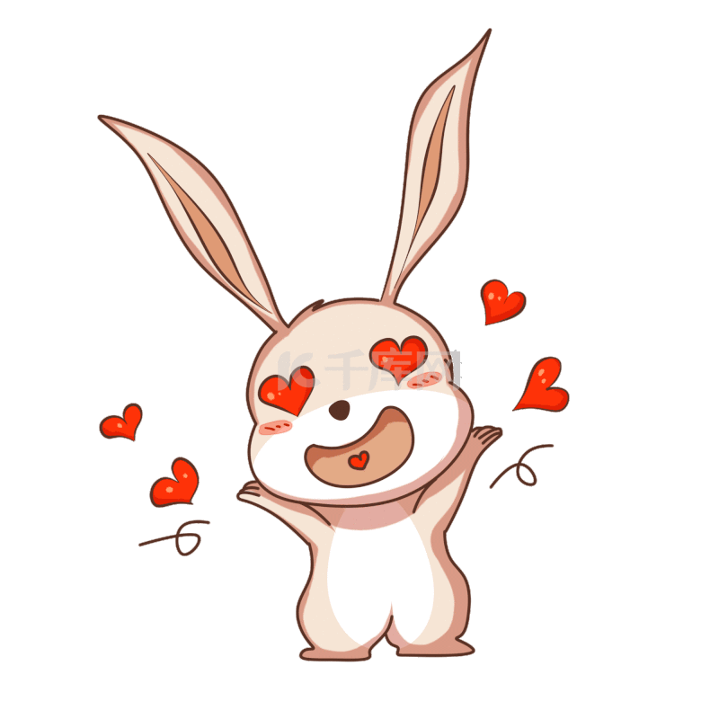 可爱兔子伤心素材图片免费下载-千库网