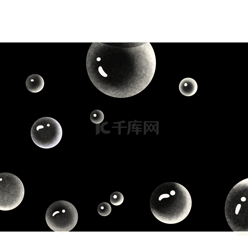 线性泡泡简笔画装饰免费下载素材图片免费下载-千库网