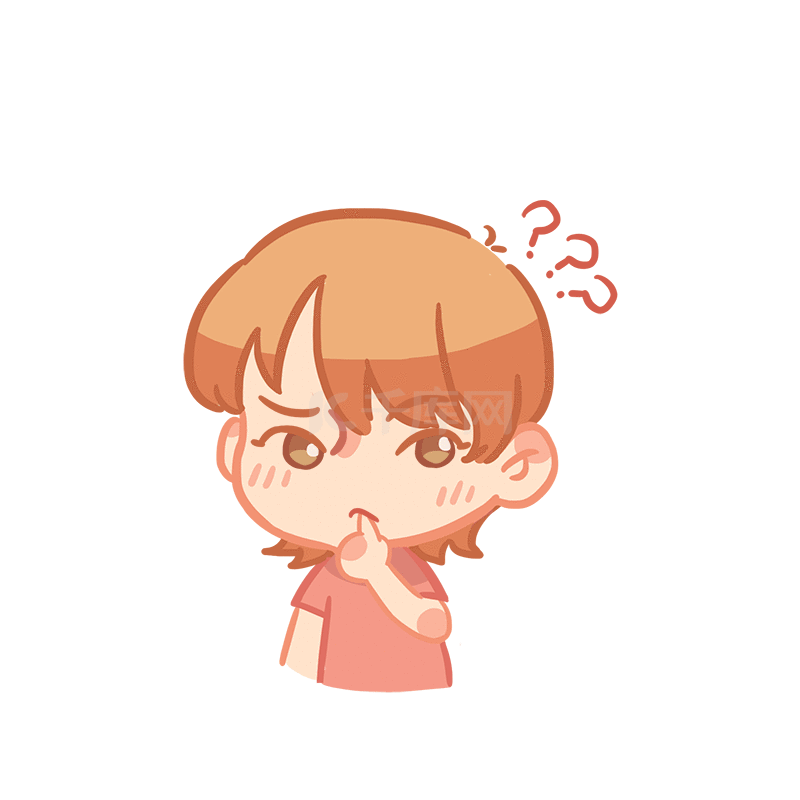 疑问表情包男孩素材图片免费下载-千库网