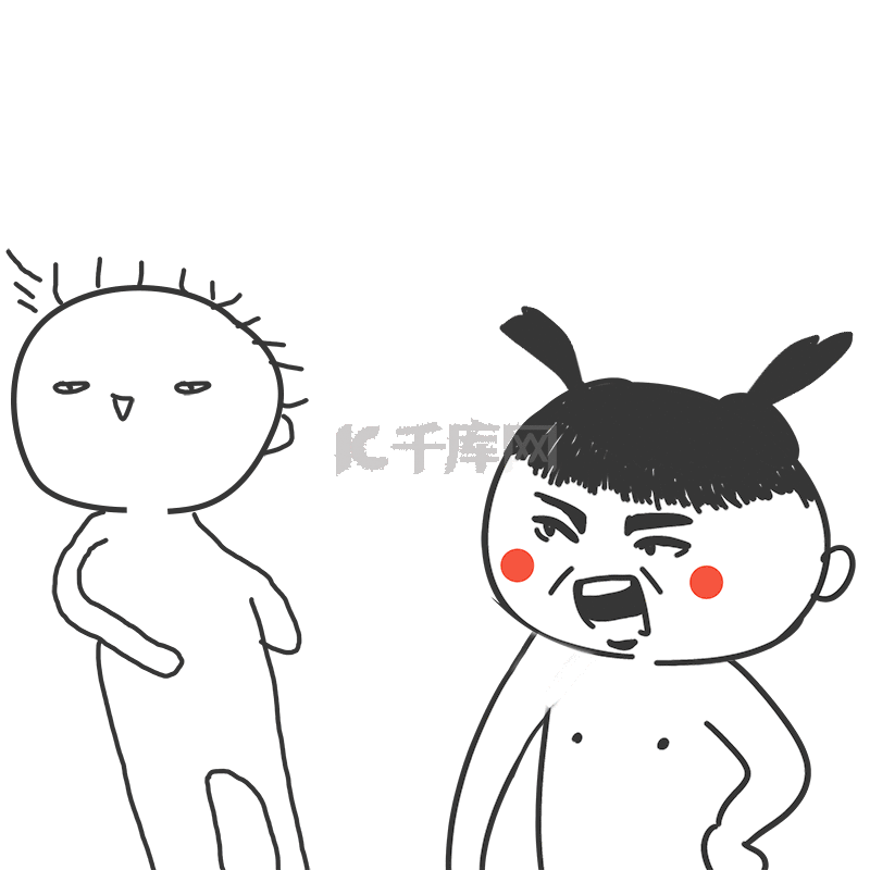 表情包打巴掌素材图片免费下载-千库网