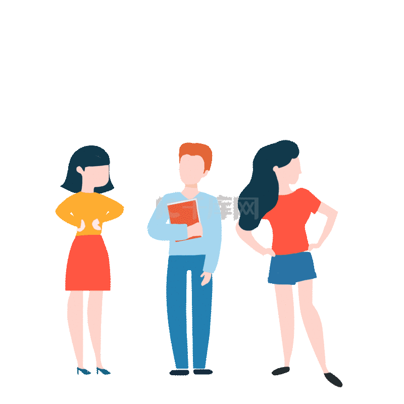 讲话骂人女孩素材图片免费下载-千库网