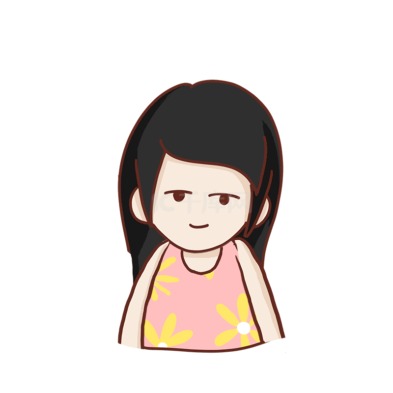 卡通女孩惊讶表情素材图片免费下载-千库网