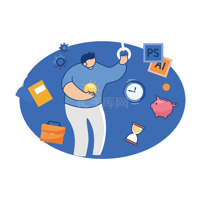 常用求职招聘软件icon图标学历素材图片免费下载-千库网