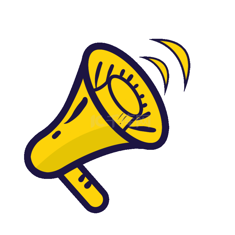 黄色扩音器喇叭素材图片免费下载-千库网