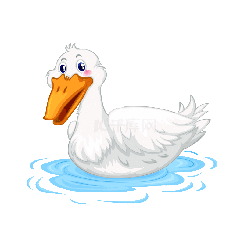 Q版可爱卡通歪头小动物表情包小鸭子开心素材图片免费下载-千库网