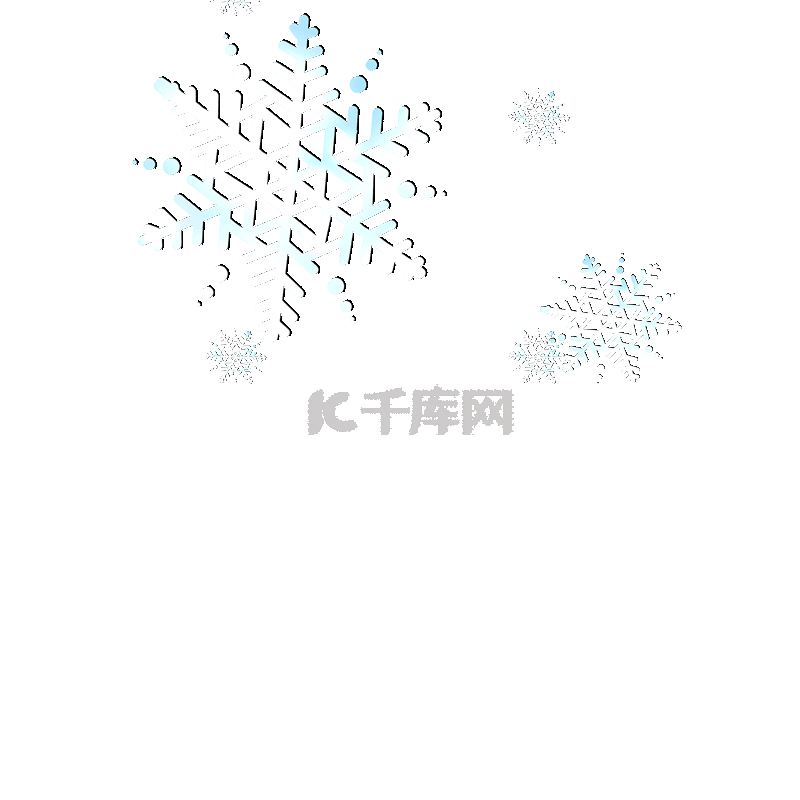 雪花白雪结晶素材图片免费下载-千库网