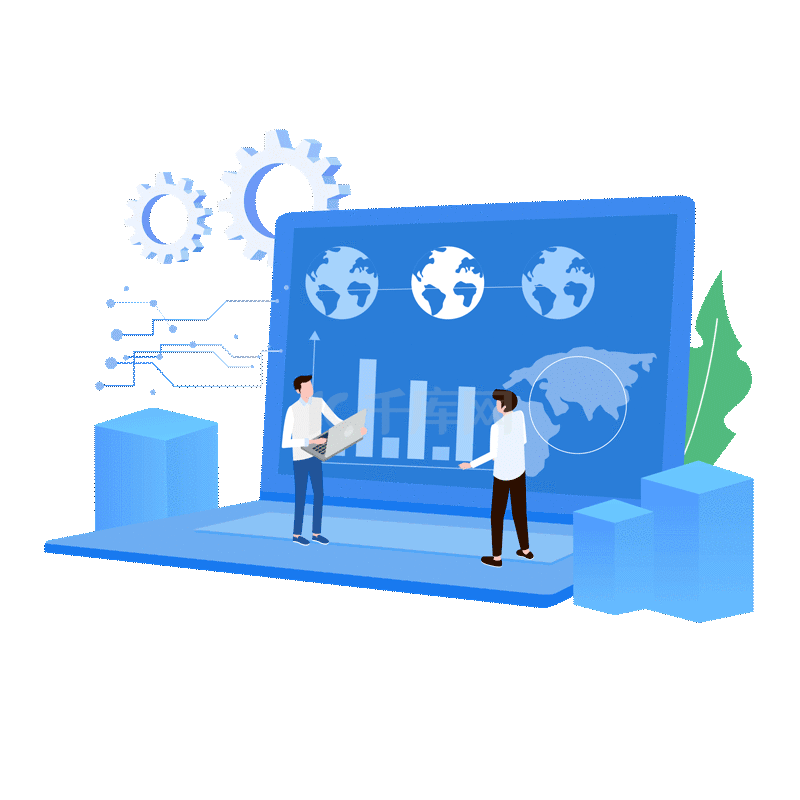 3D平台，用于产品展示、圆形和正方形设计。矢量说明背景图片免费下载-千库网