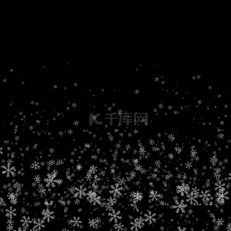雪花纷纷GIF动画-GIF素材免费下载-冬季寒冬已至GIF图片制作素材库-千库网
