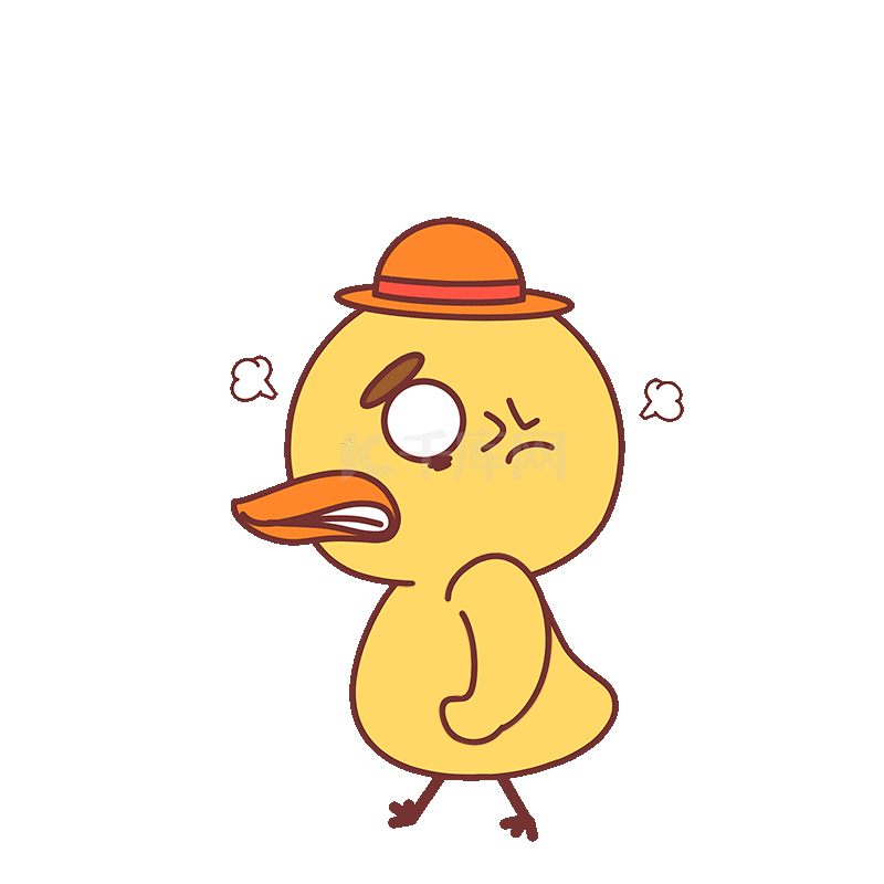 小鸭子的表情包-千图网
