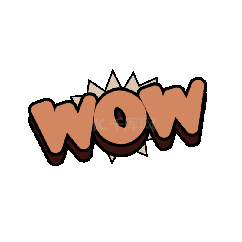 单词 Wow Gif