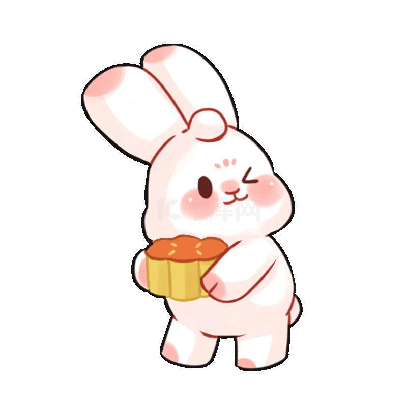 中秋圆月玉兔月饼组合素材图片免费下载-千库网