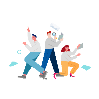 小组协作卡通动图图片素材-小组协作卡通动图模板图片下载-千库网