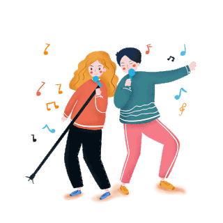 唱歌卡通图片-唱歌卡通素材-唱歌卡通模板图片下载-千库网