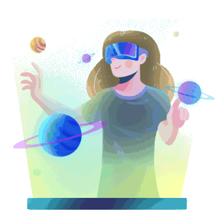 虚拟现实海报未来GIF图片素材-虚拟现实海报未来GIF模板图片下载-千库网