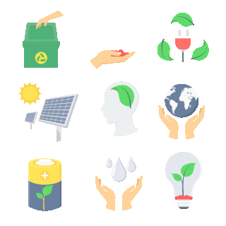 节能减排知识图标icon设计素材-节能减排知识图标GIF模板下载-千库网