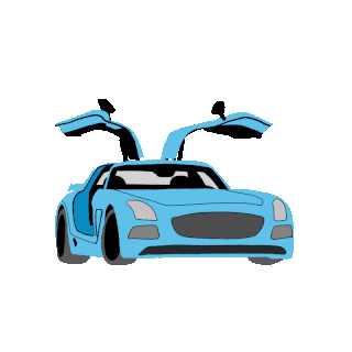 交通工具行驶中的蓝色跑车超跑炫酷豪车汽车gif图素材gif图片素材下载-千库网