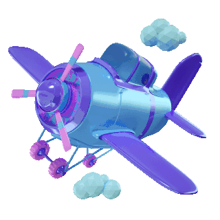 飞机gif3D立体设计素材-飞机gif3D立体GIF设计模板下载-千库网